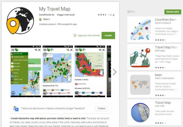 La recensione del giorno, My Travel Map