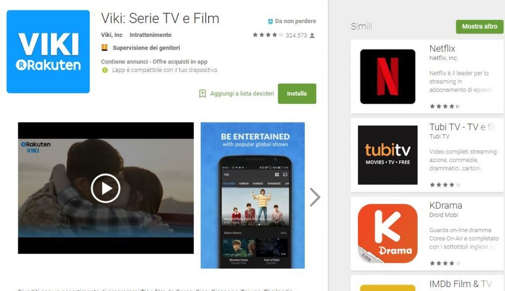 App4Italy. La recensione del giorno, Viki