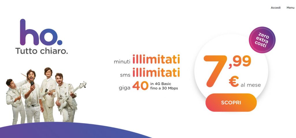 ho-mobile.it - Il sito internet del second brand di Vodafone