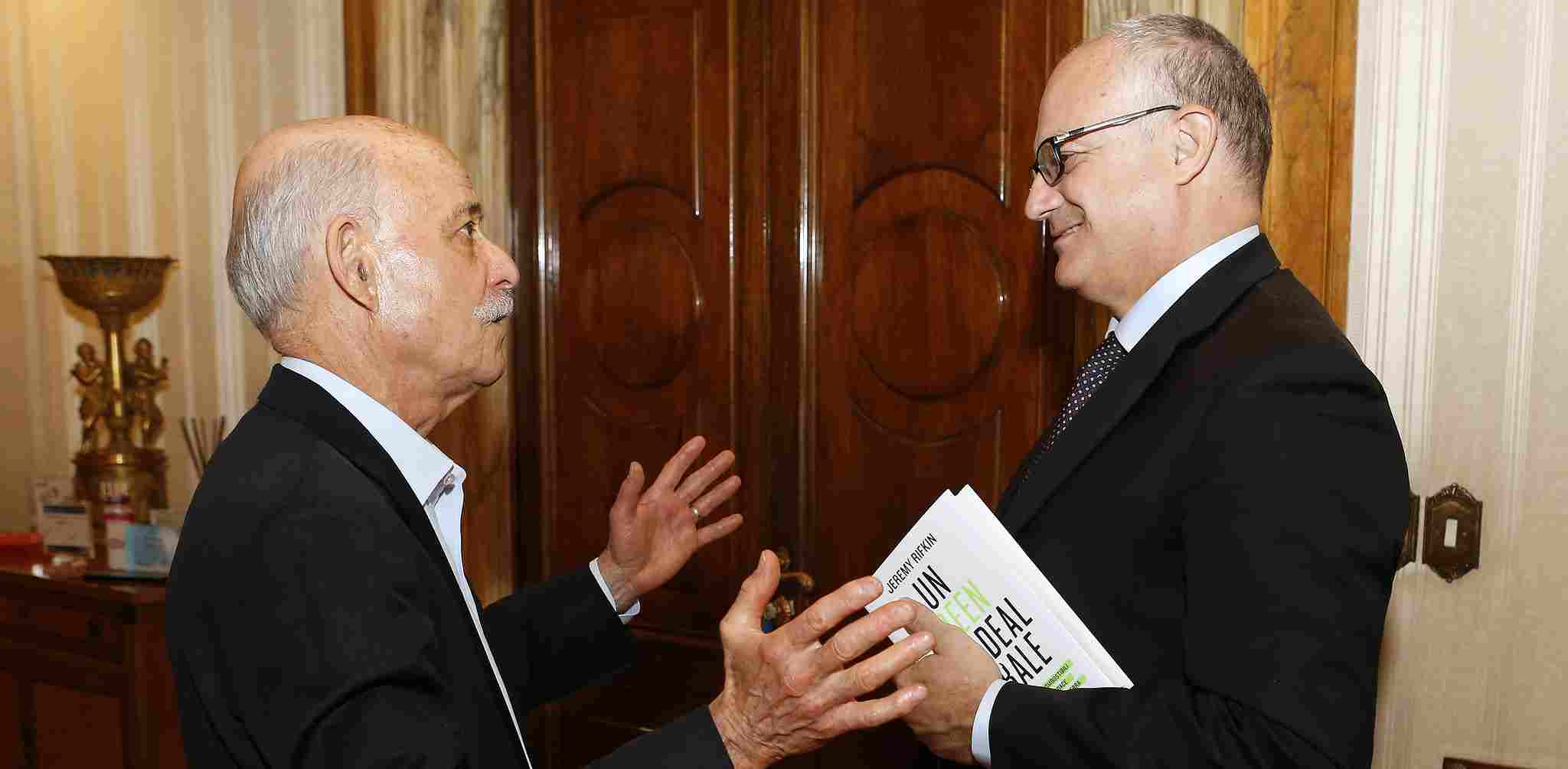 Green new deal, Jeremy Rifkin al ministero dell’Economia e delle Finanze