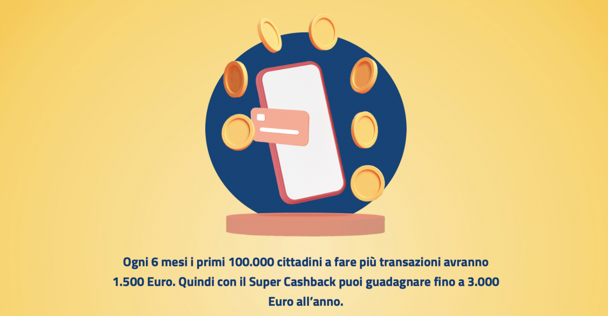 Come partecipare al Super Cashback per vedersi accreditare 1.500 euro