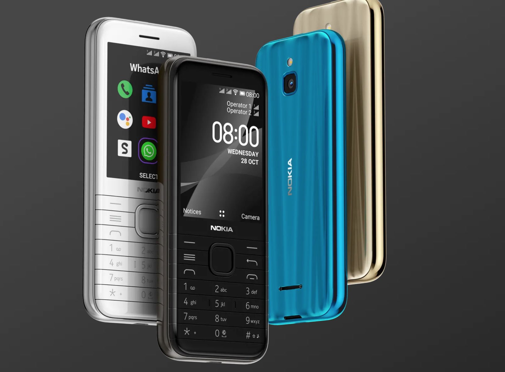Nokia 8000 4G, cellulare retrò ma con caratteristiche “smart”