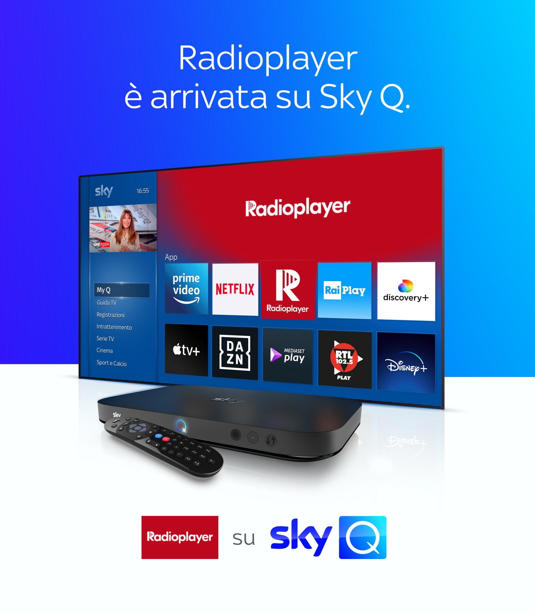 Radioplayer, la app delle radio sbarca su Sky Q Radioplayer, la app delle radio sbarca su Sky Q
