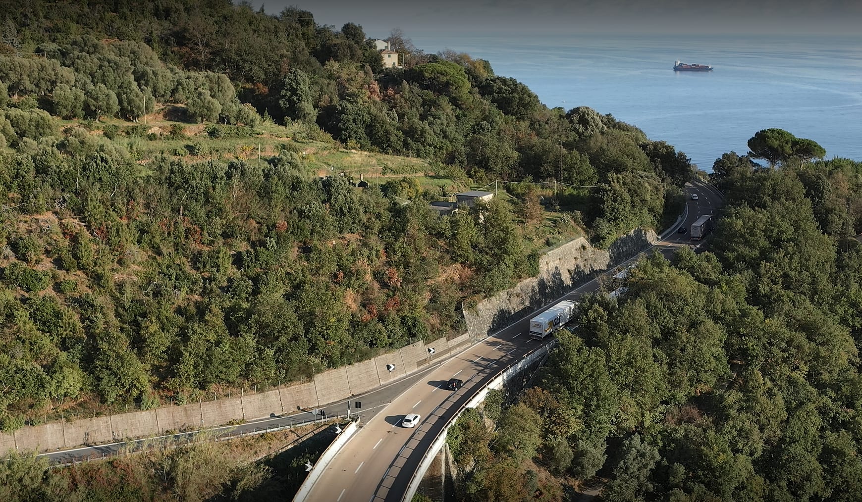 Autostrade Liguria monitorate dai droni. Il video