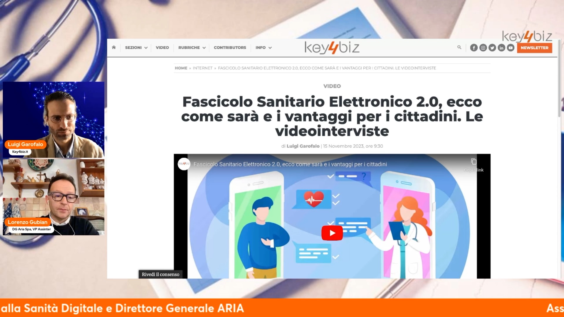 Gubian (ARIA e Assinter): "I vantaggi di FSE 2.0 e telemedicina"
