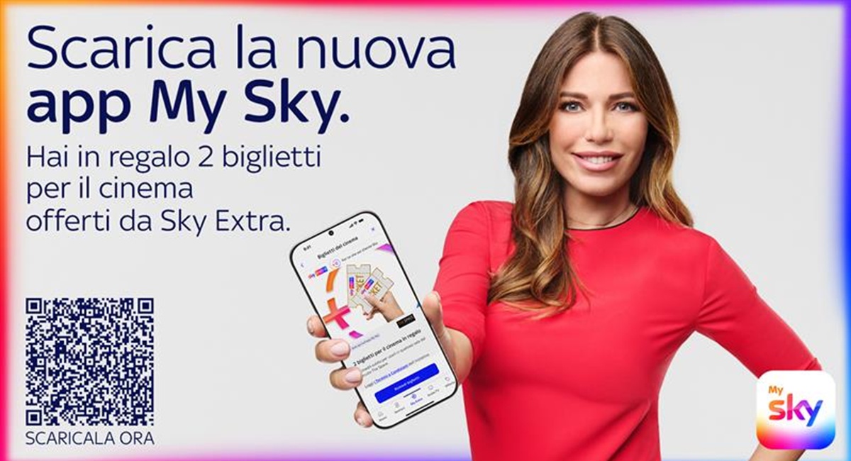 My Sky, con la nuova App due biglietti omaggio per il cinema
